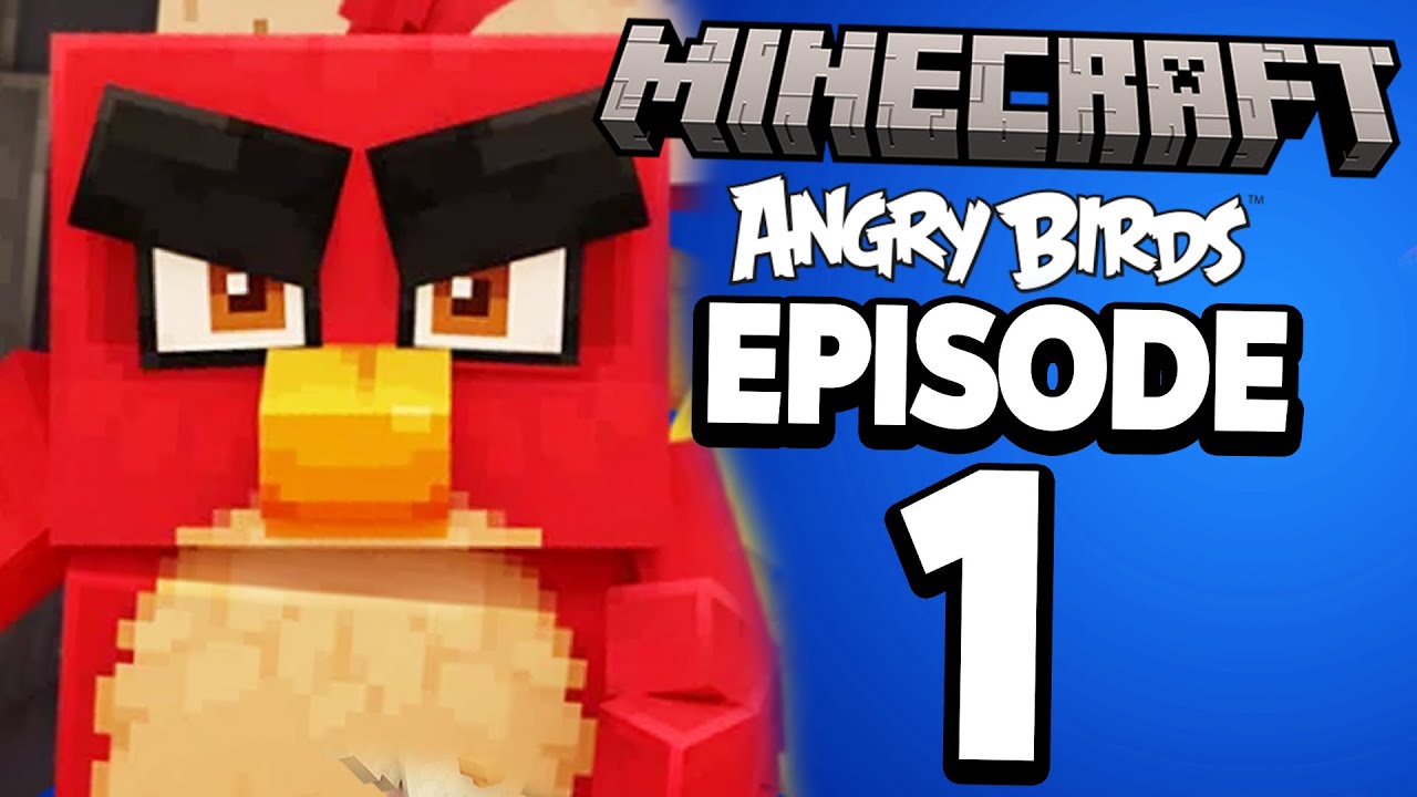 Red dreads the pigs! - Minecraft Angry Birds walkthrough
