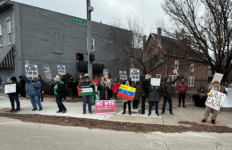 Photos: Greater Dayton Peace Coalition 'Hands off Venezuela' protest