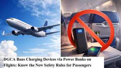 DGCA bans charging devices via power banks on flights: Know the new ...