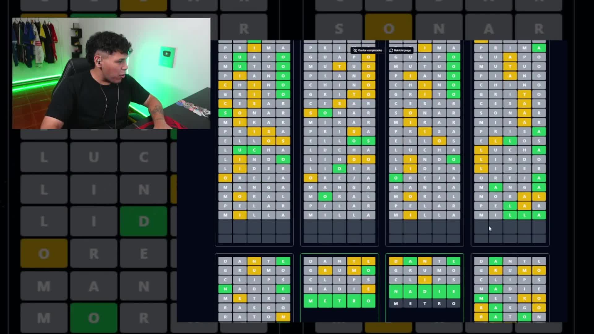 Hice ¡100 wordles a la vez! 💯 🔤