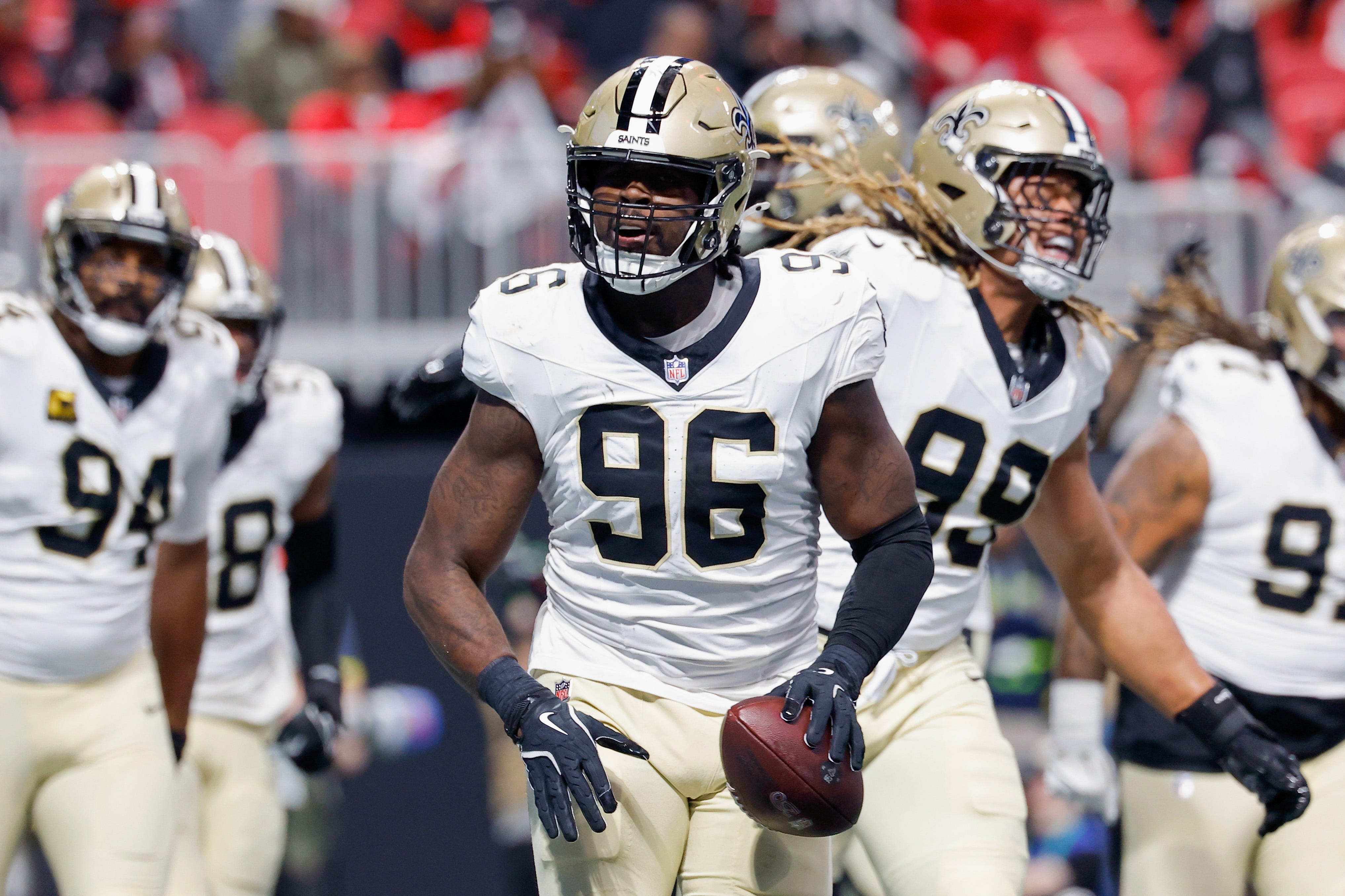 Watch: Carl Granderson's must-see INT keeps Falcons out of end zone