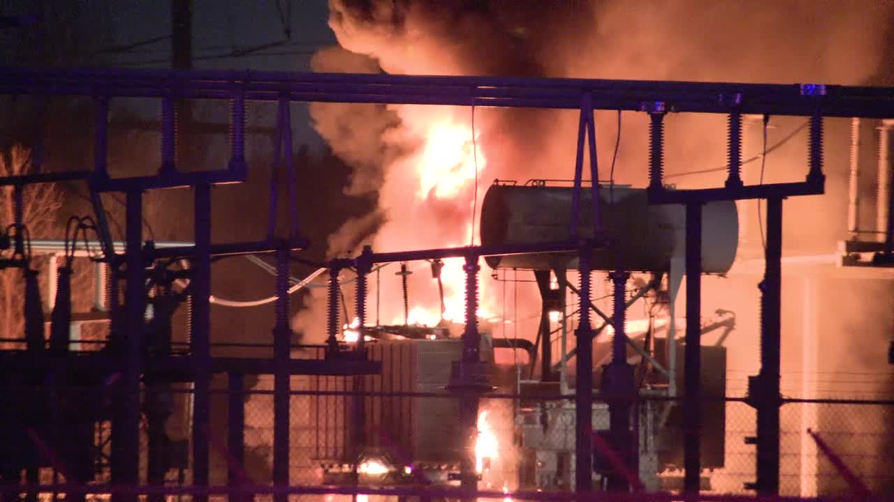 Dallas Fire-Rescue used foam to put out Oncor electrical substation fire