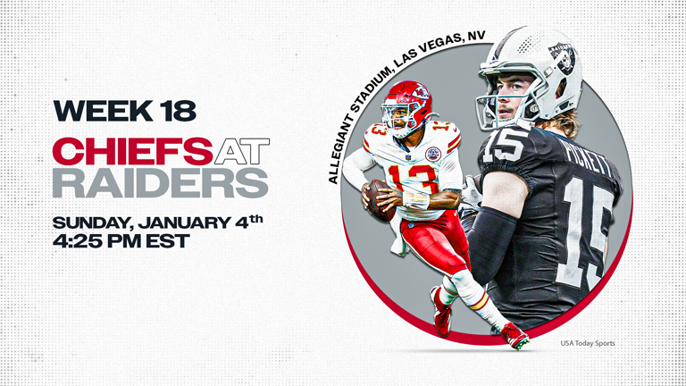 Chiefs vs. Raiders: Live updates, highlights for Week 18 matchup