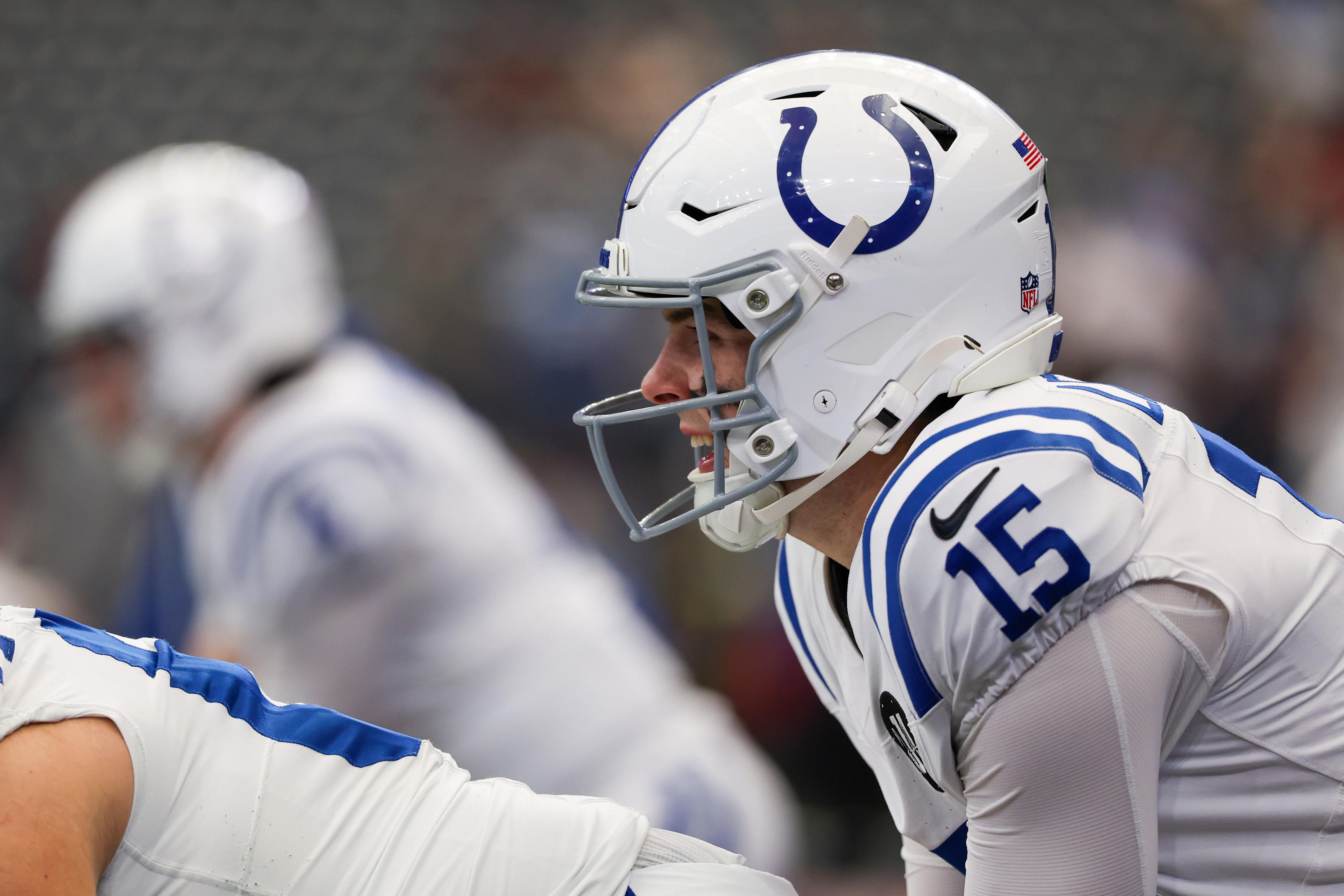 Colts Riley Leonard connects with Alec Pierce for first career TD pass