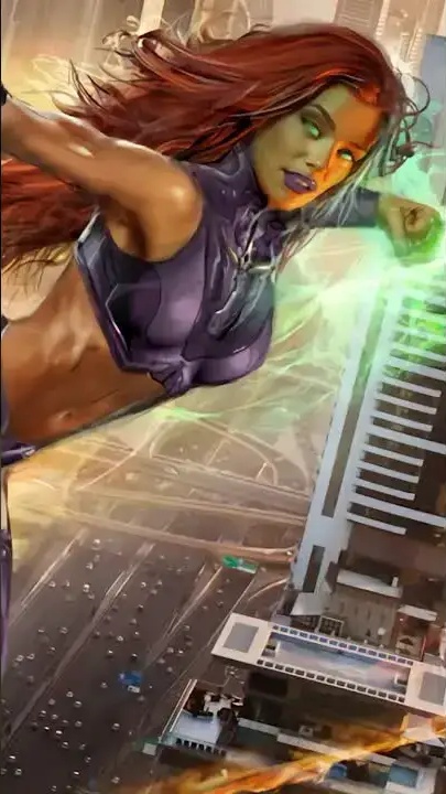Starfire sends Black Adam to Suplex City? #shorts #dccomics