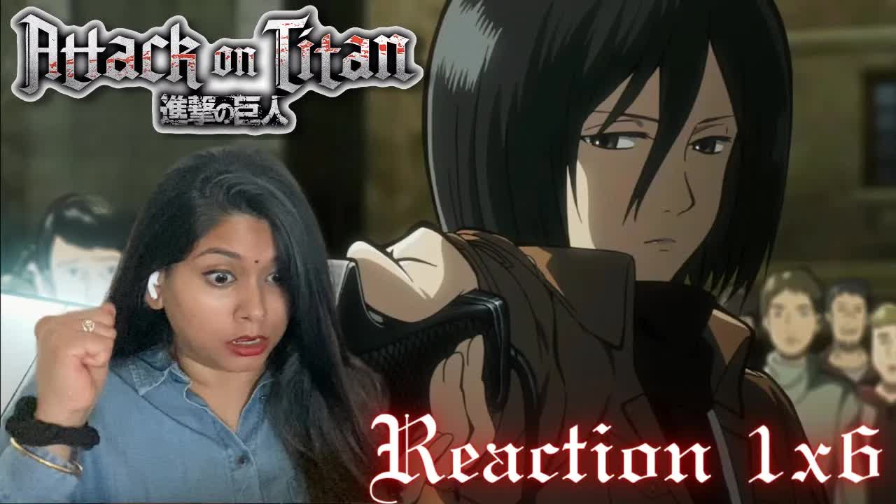 Holy crap Mikasa 😲 - Attack on Titan 1x6 - reaction - first time watching