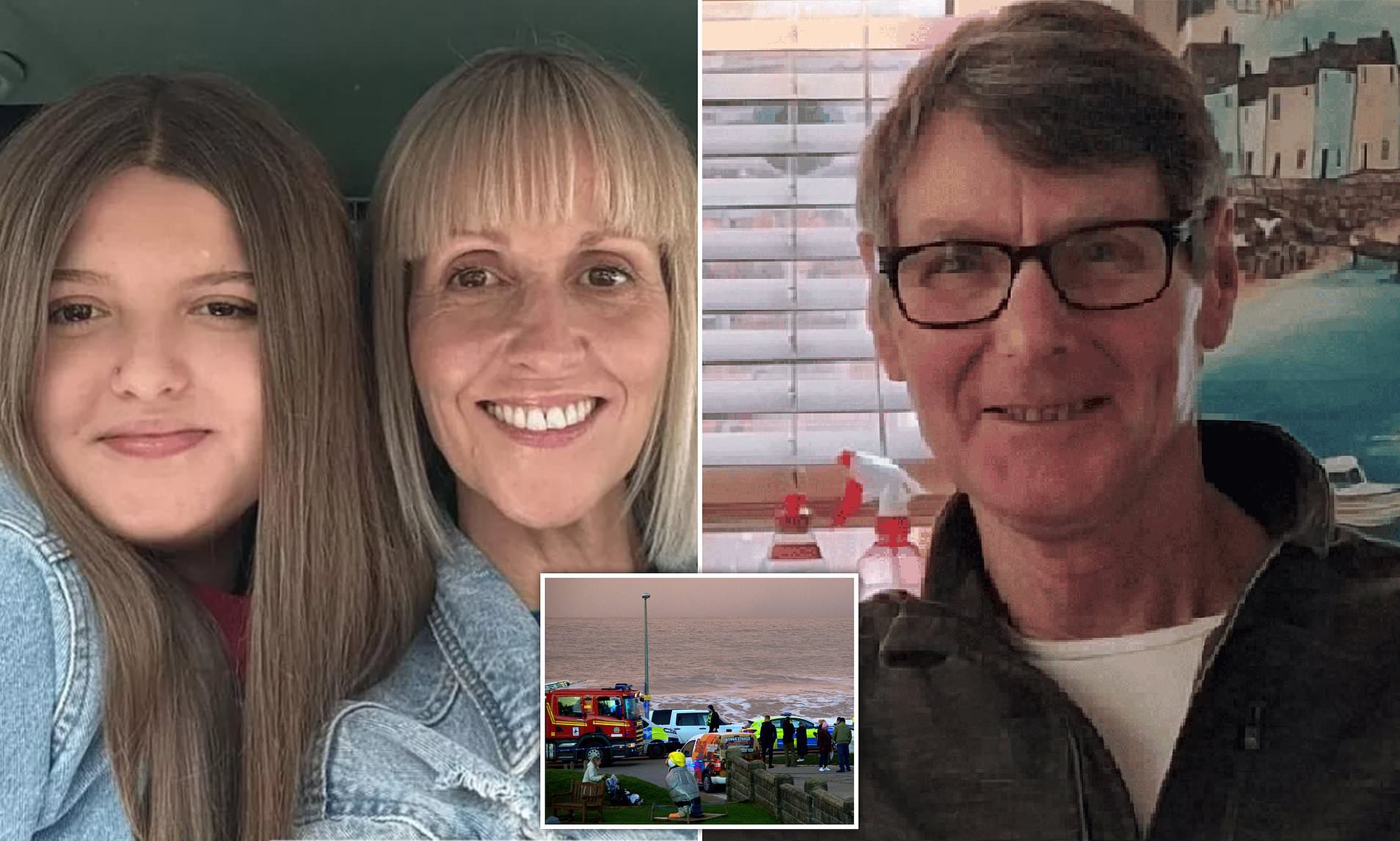 Mother, 45, and teen daughter who were swept out to sea are named and ...