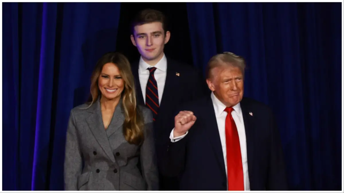 ‘Poor Kid’: Barron Looks Forced to Be at His Parents Party as Cameras ...