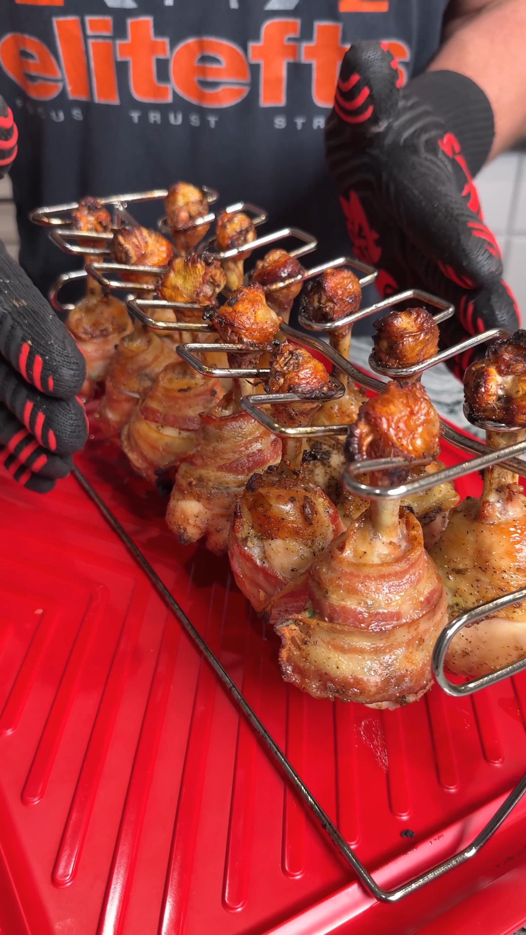 Homemade chicken lollipops