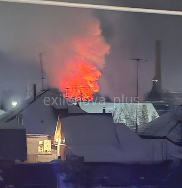 Russian missile parts factory in flames after Ukrainian drone attack ...