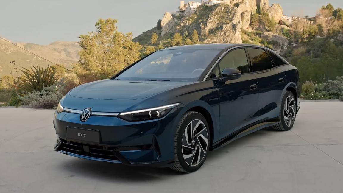 VW ID7 2023 electric sedan review and real world range test