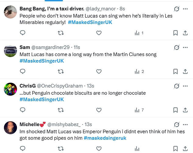 The Masked Singer viewers stunned by Emperor Penguin and Teabag reveal