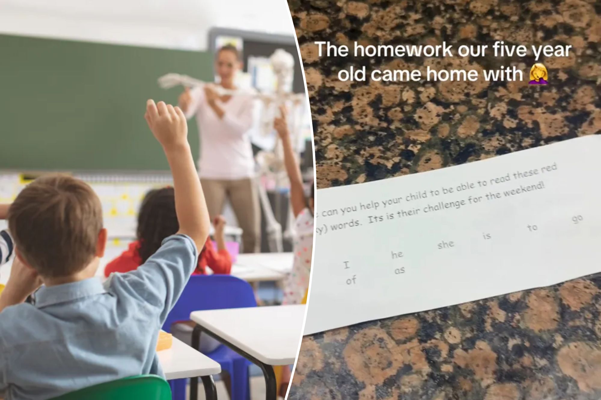 Typo on students’ homework proves how tired and overworked teachers are
