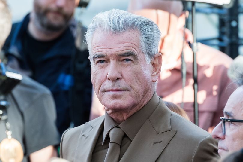 Pierce Brosnan surprises Irish fans who show up at his doorstep