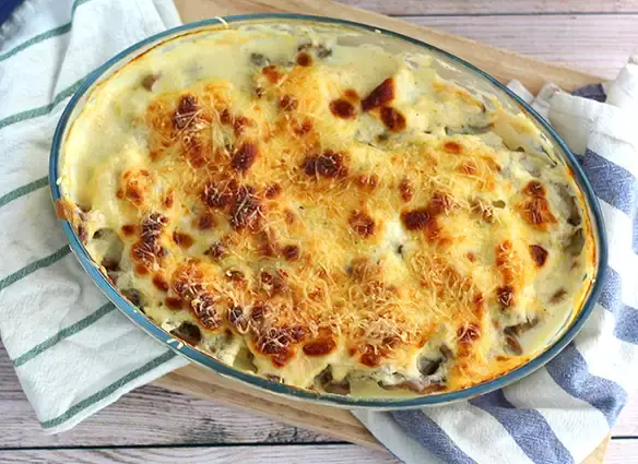 Peixe gratinado fácil