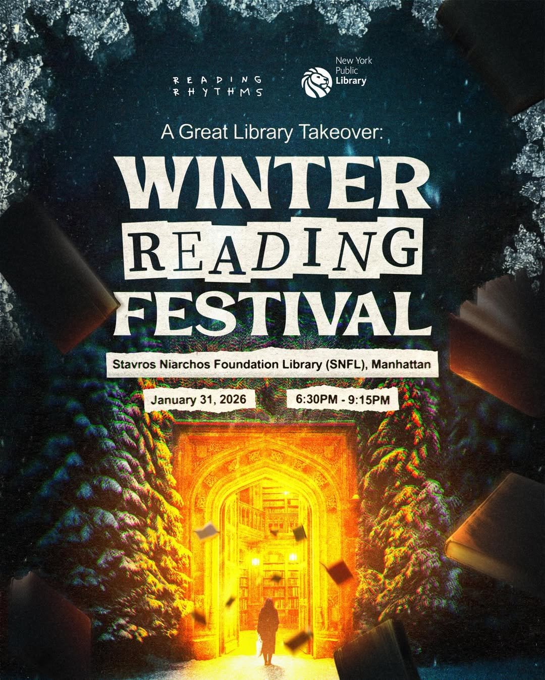 Reading Rhythms 'A Great Library Takeover' winter reading festival, NYC