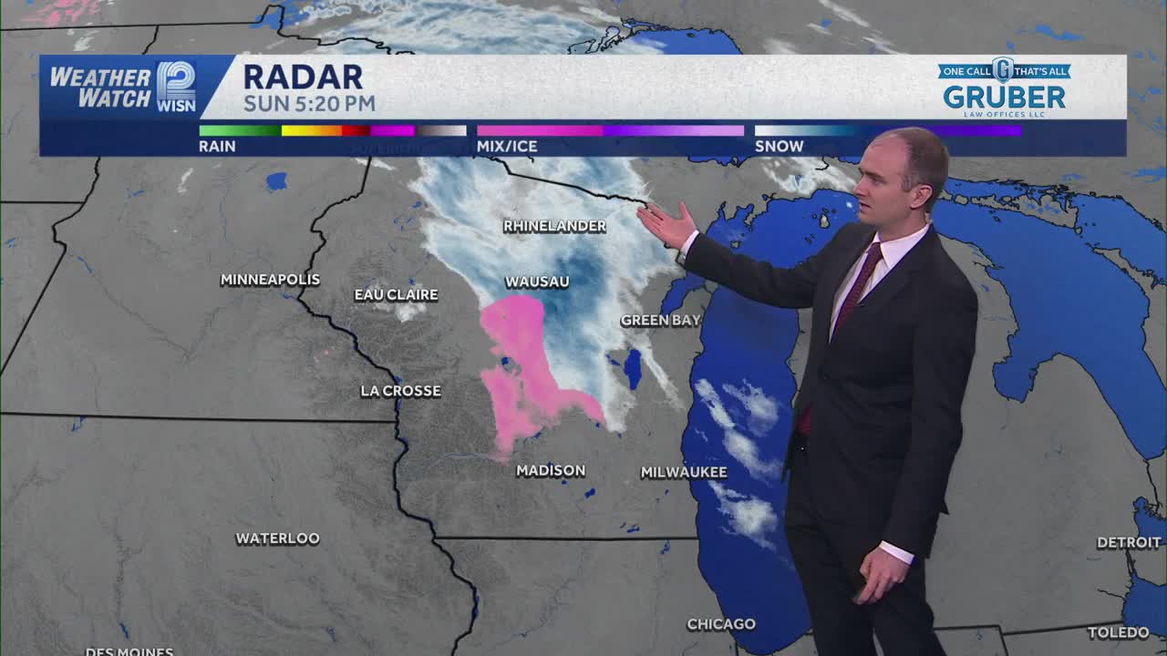 Weather: Wintry mix to warm up