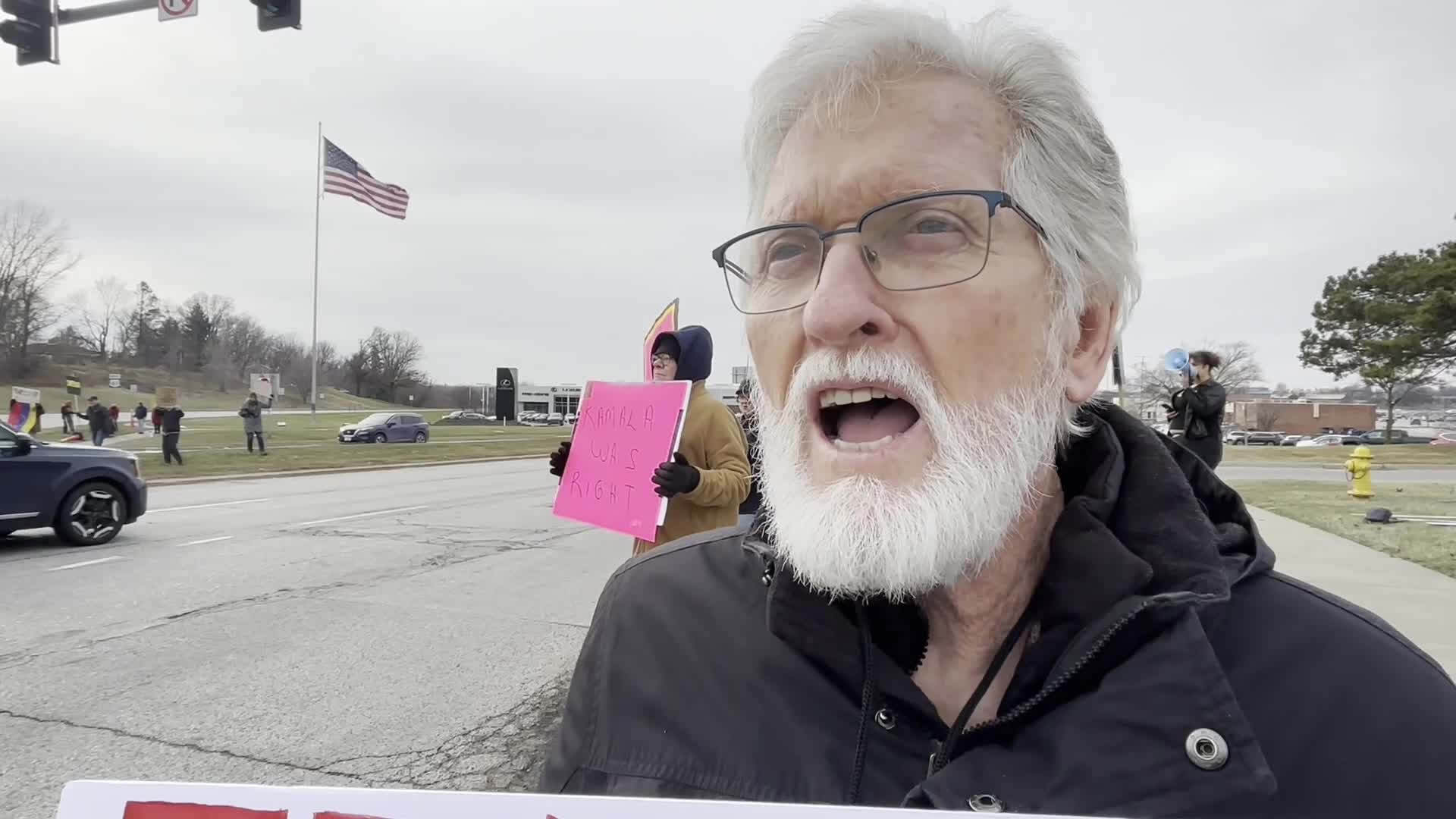 Venezuela protest Davenport SOT