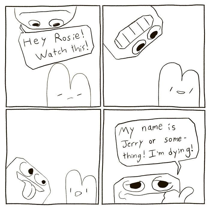 Artist Created 34 Simple Comics Turn Everyday Situations Into Absurd Humor