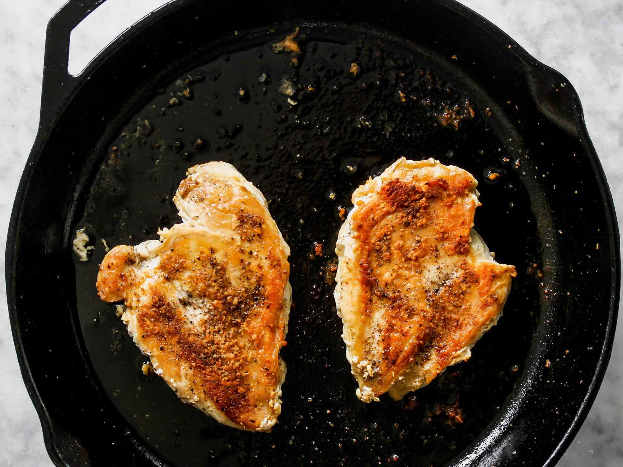 How to perfectly pan sear chicken without it sticking