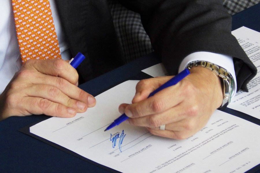 Governor Armstrong signs a series of January proclamations