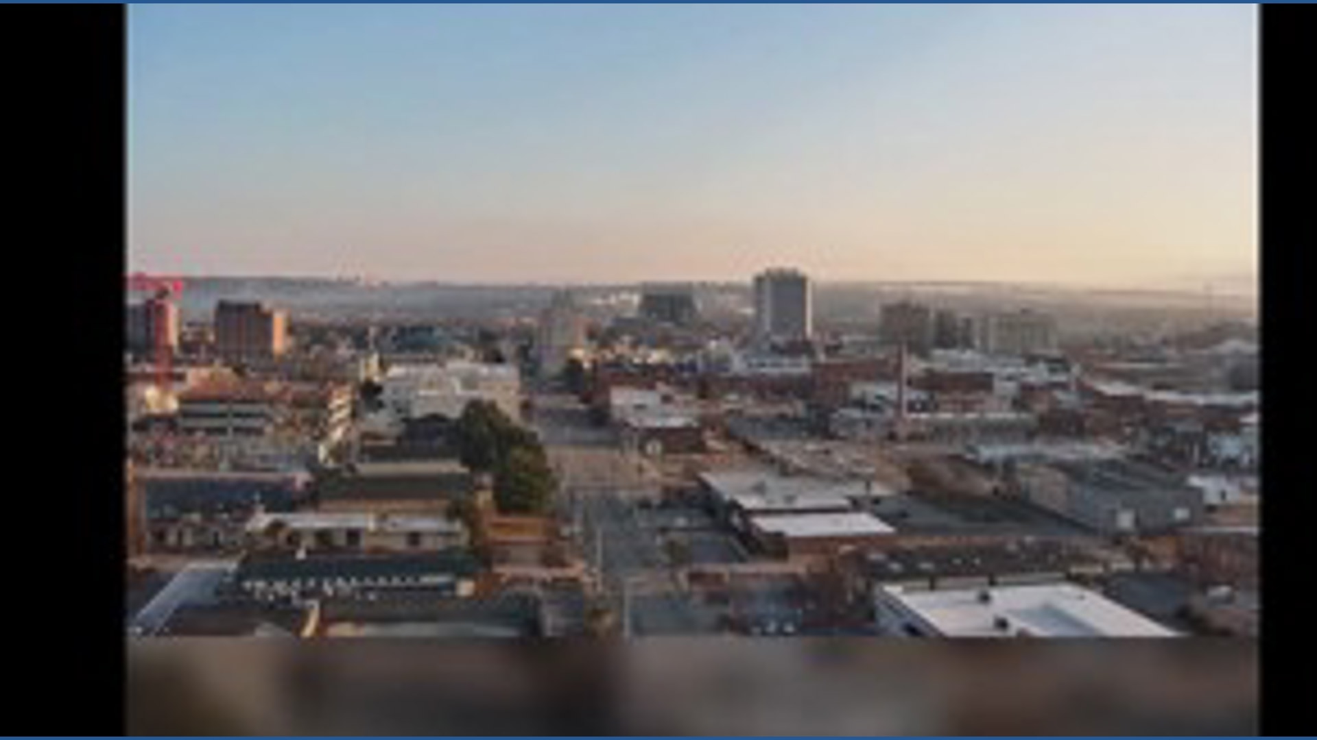 Watch dense fog move into downtown Macon