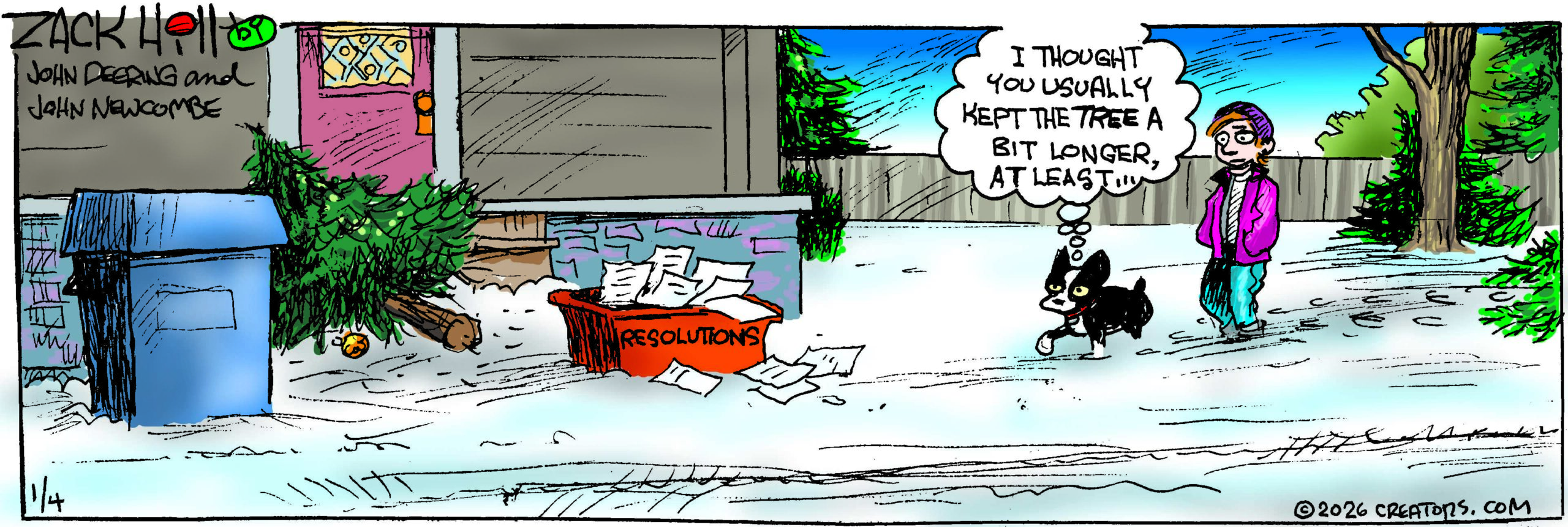 The latest Zack Hill comics by Deering and Newcombe
