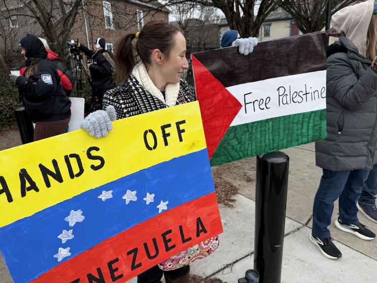 Photos: Greater Dayton Peace Coalition 'Hands off Venezuela' protest