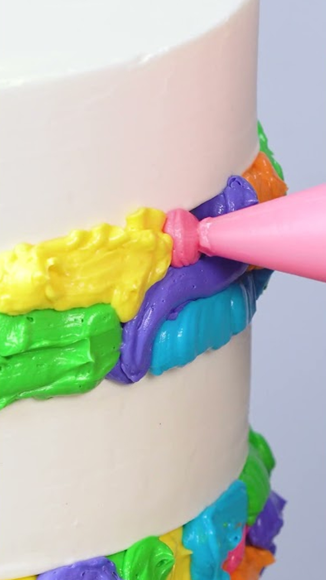 Delicious rainbow chocolate cake decorating tutorial