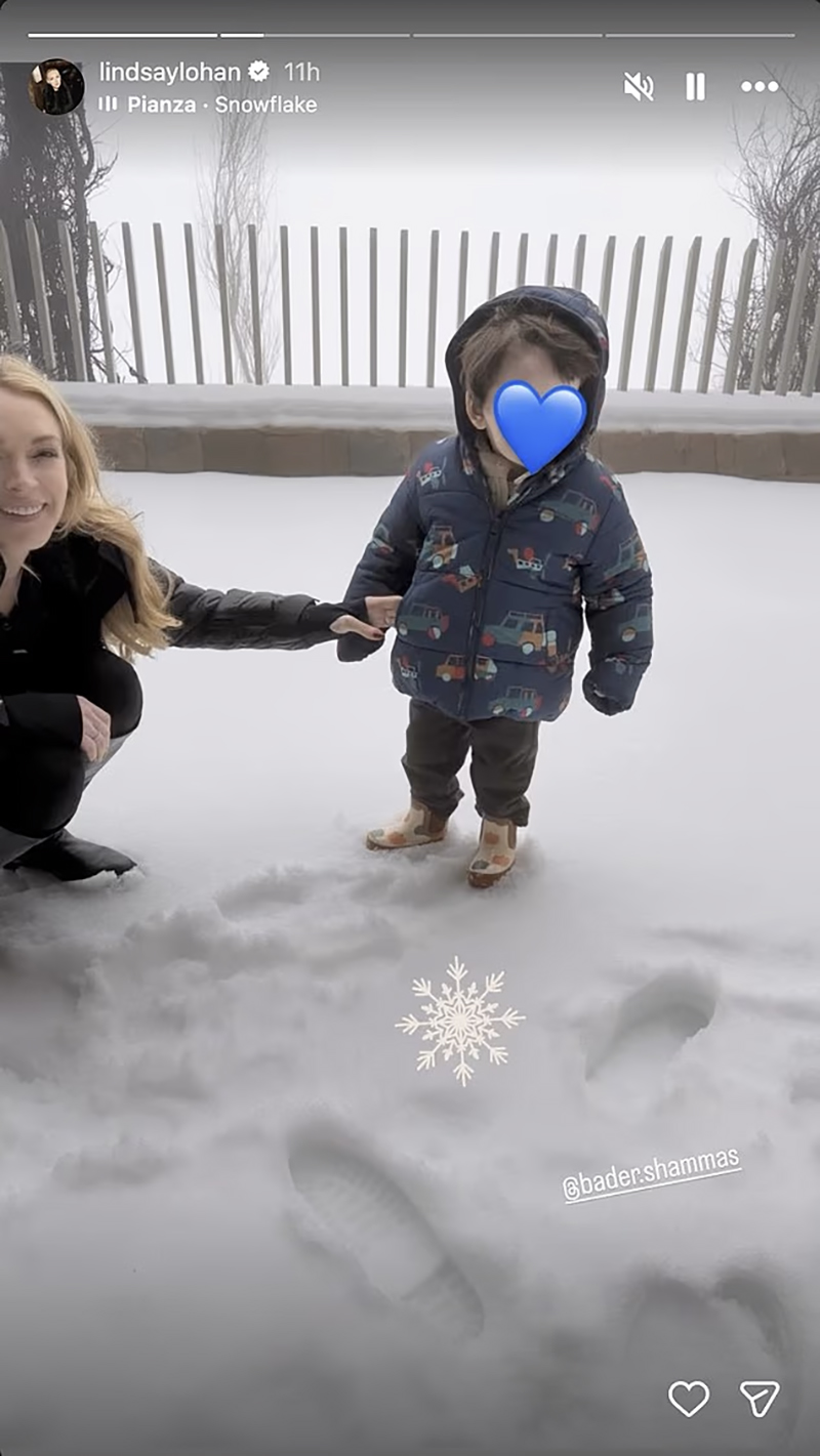 Lindsay Lohan shares rare photo of son Luai, 2, after celebrating the ...