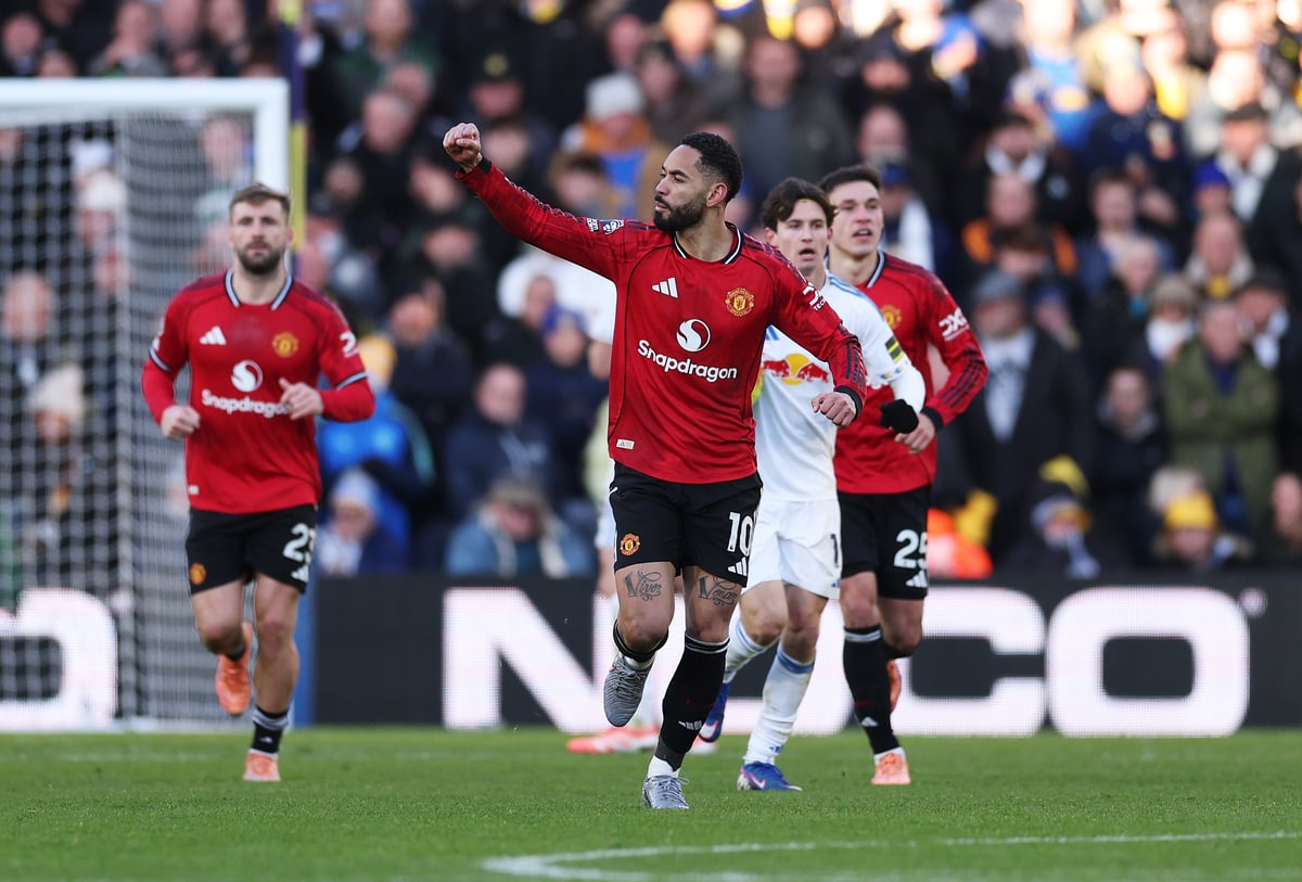 Leeds 1-1 Man Utd: Cunha goal earns point for Amorim's side - Live