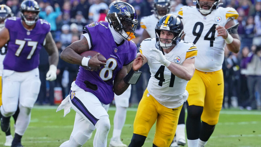 Sunday night football: Ravens vs Steelers same game parlay