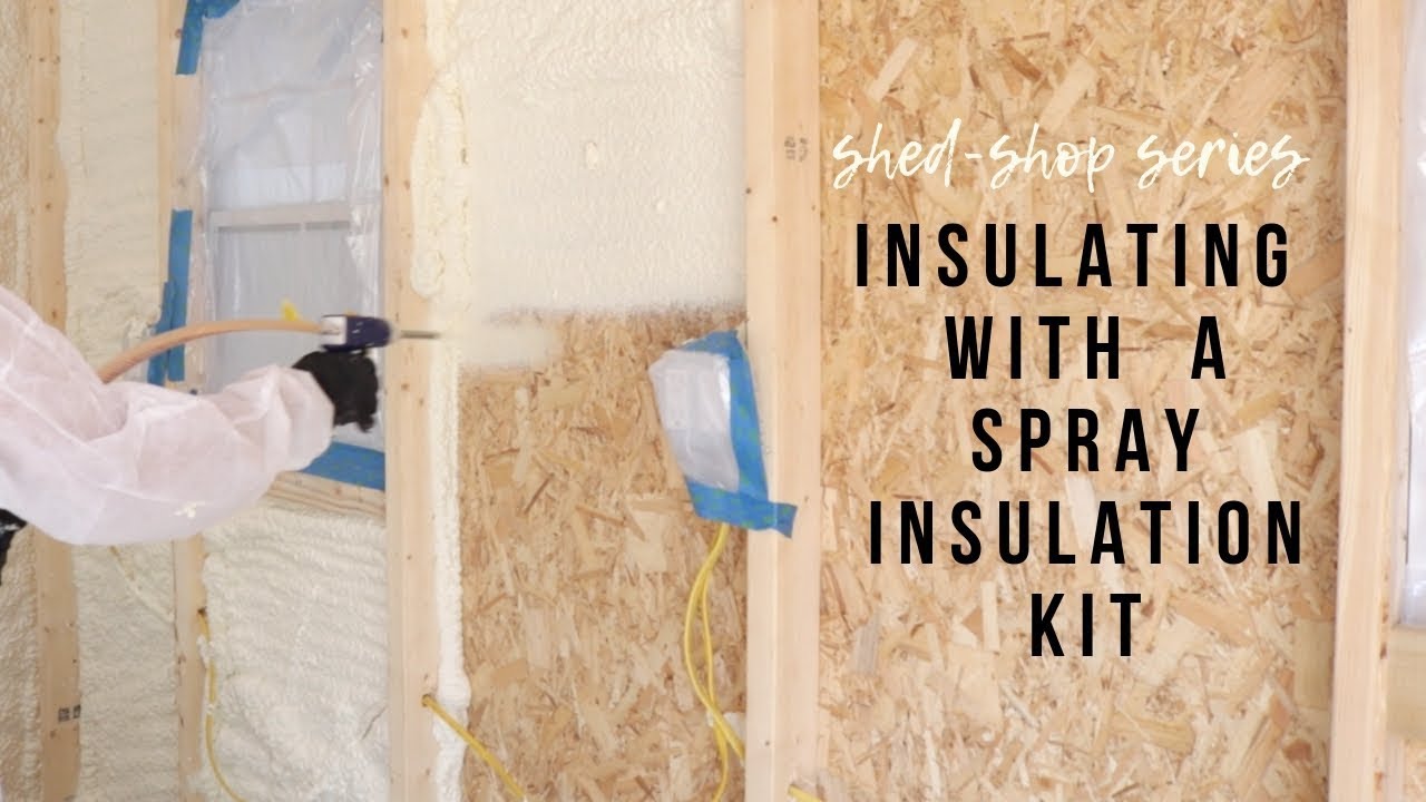 I installed spray foam insulation in my shed! 🛠️