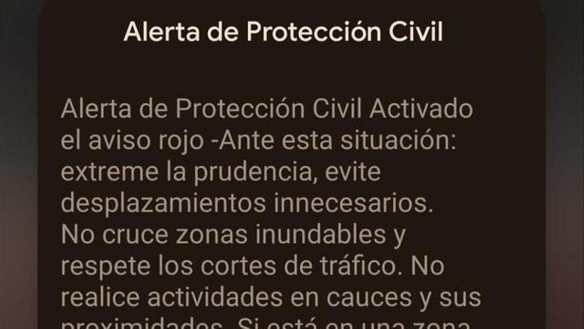 Alerta roja por riesgo de inundaciones en Málaga: los móviles vuelven a ...