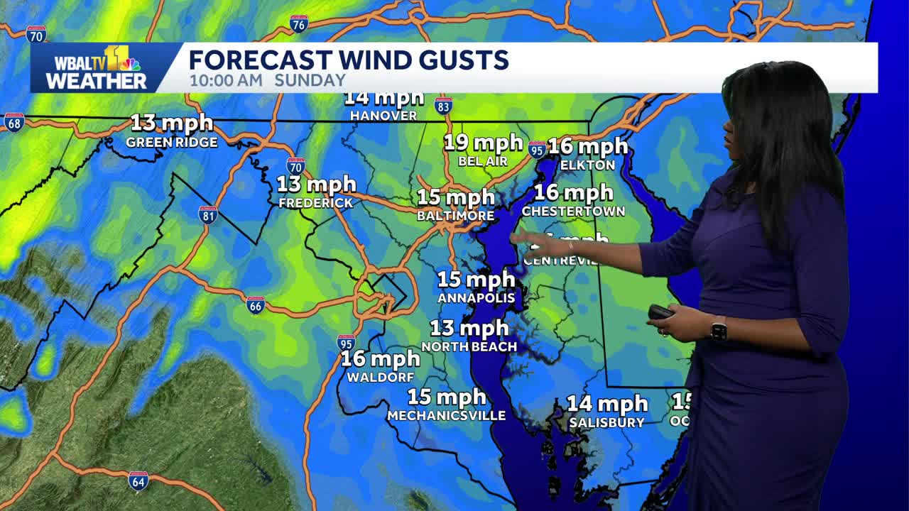 Quiet weather to end the weekend in Maryland