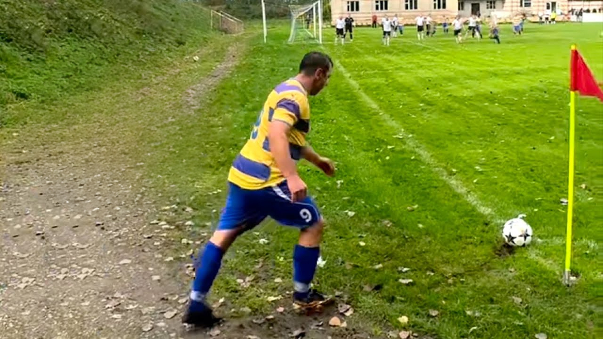 Opponent Takes Ball During Freekick