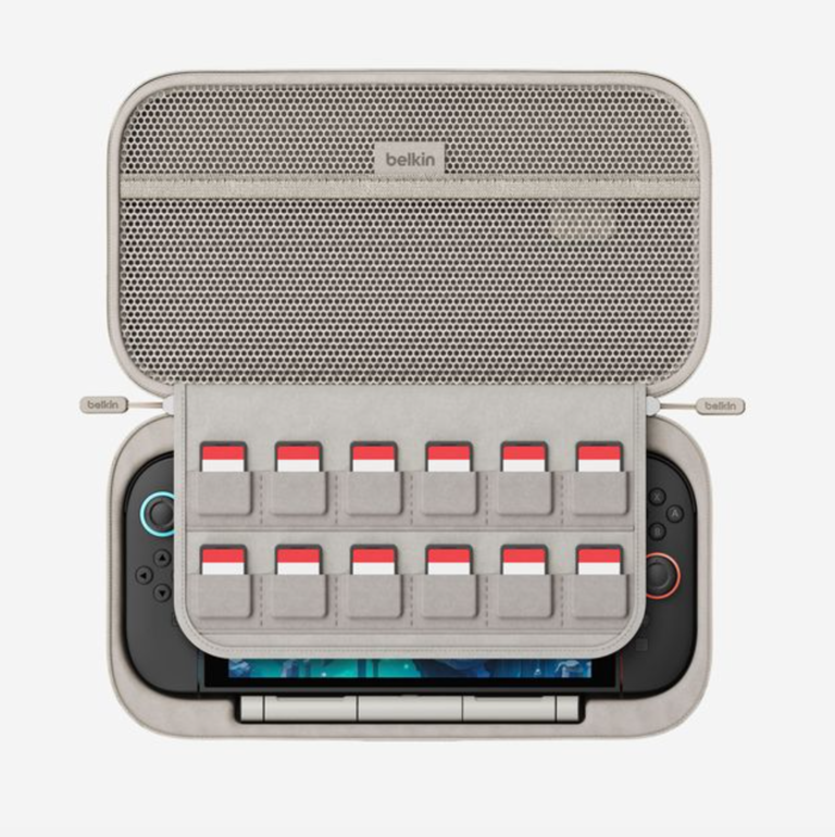 This Belkin charging case for the Switch 2 has a screen for checking ...