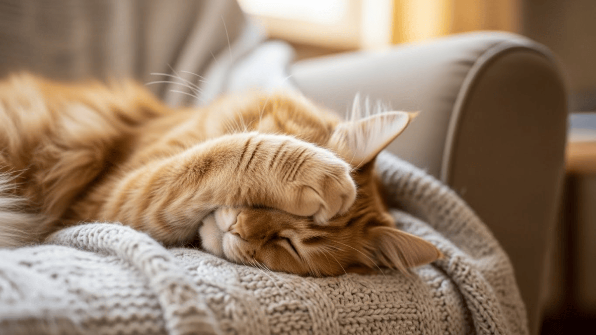 Cat sleeping positions and what they reveal
