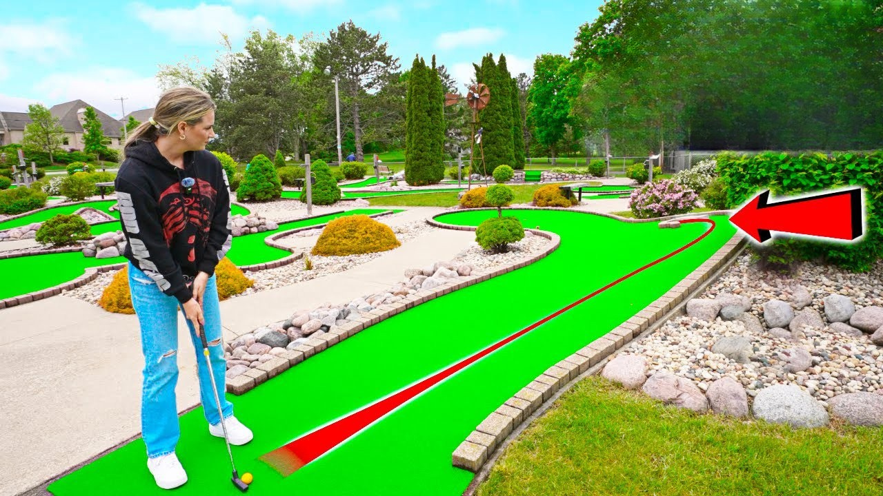 Elisha made the hardest hole-in-one on the course!