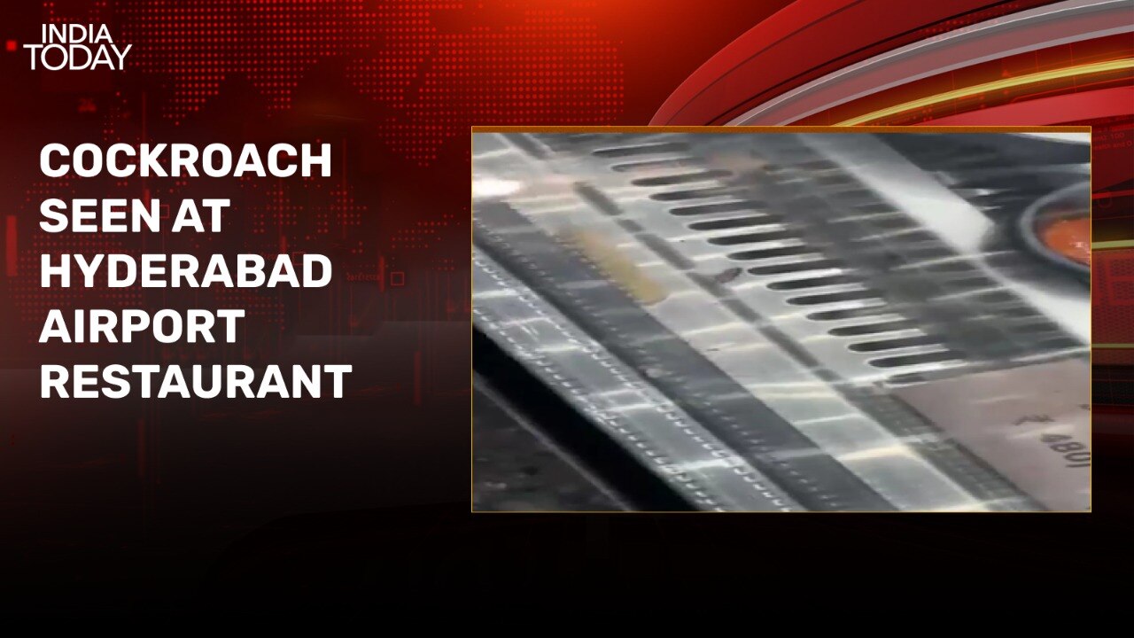 Video: Cockroach spotted on restaurant's food counter at Hyderabad airport