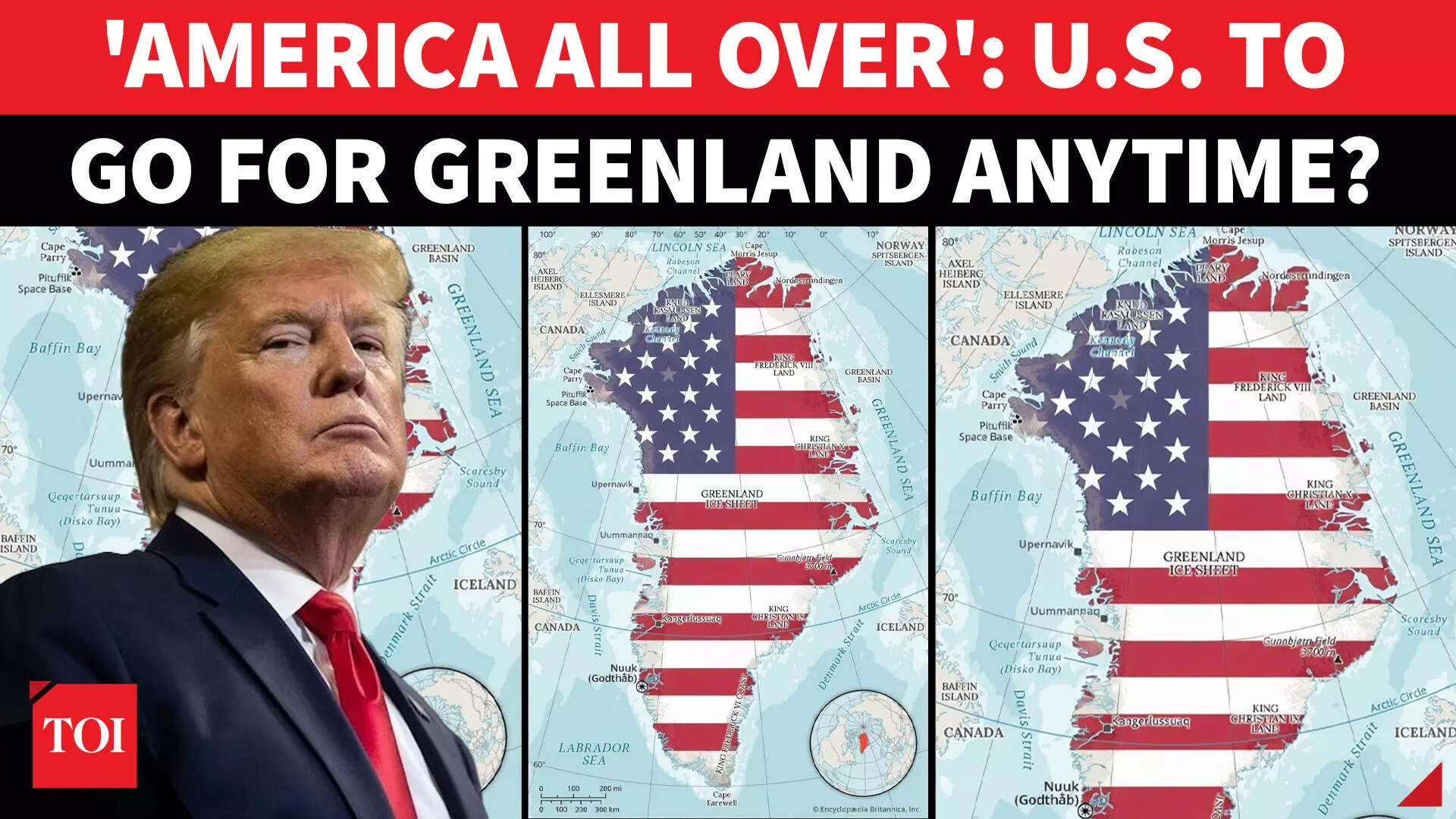 Wife of top White official publishes Greenland map with US flag over it ...