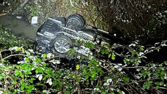 Man cited for DUI after car lands in creek, prompting rescue by first ...