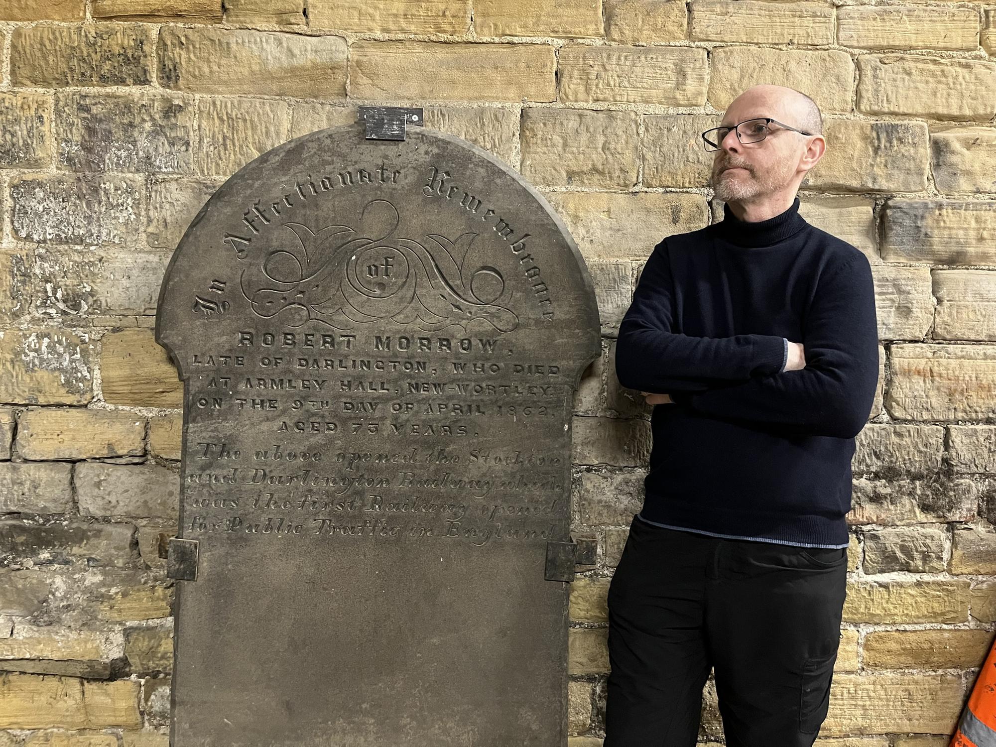 Gravestone of forgotten Leeds railway pioneer is rediscovered