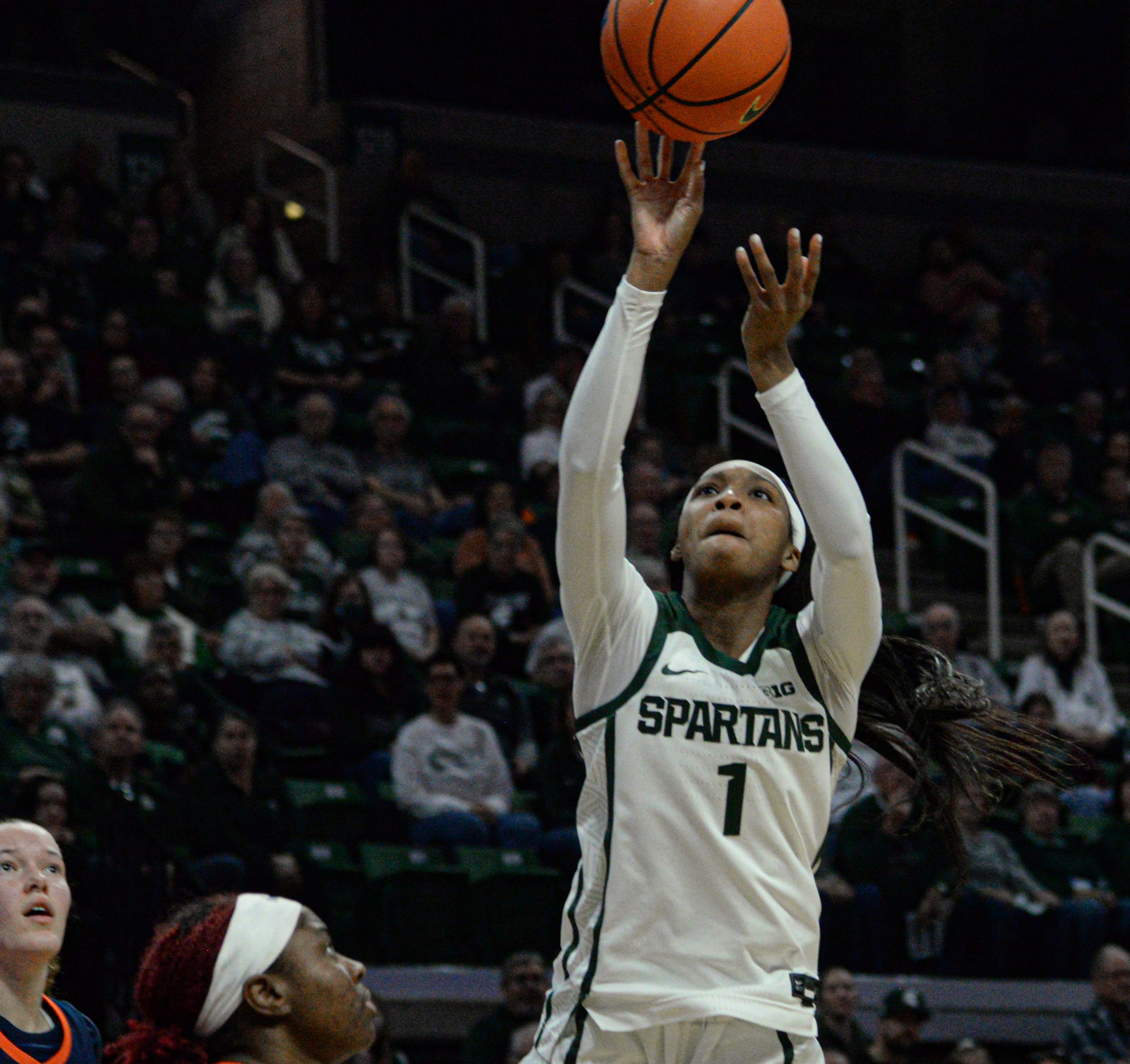 No. 15 Michigan State women's basketball takes down No. 23 Washington ...