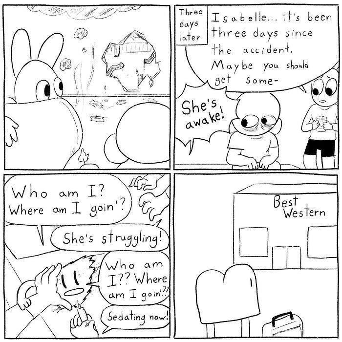 Artist Created 34 Simple Comics Turn Everyday Situations Into Absurd Humor