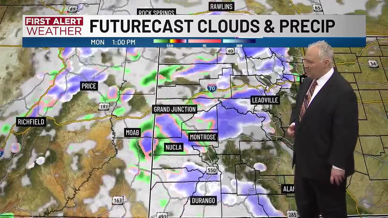 Rain and mountain snow arrive Monday