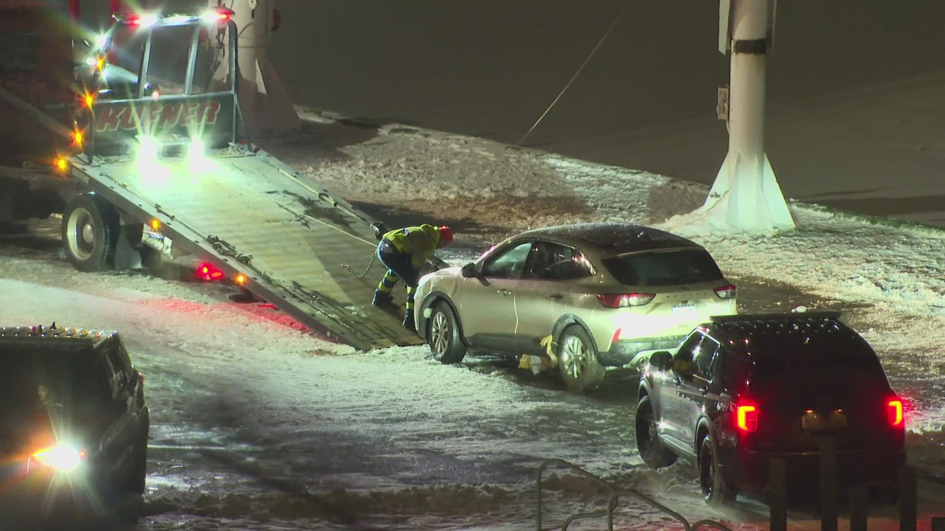 Police investigating after car plunges into Rocky River