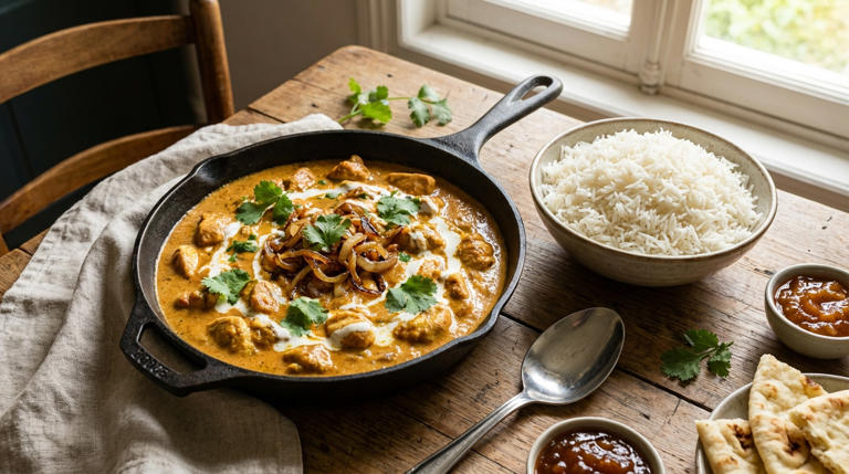 Cette recette de poulet curry et oignons prête en 20 min cache une ...