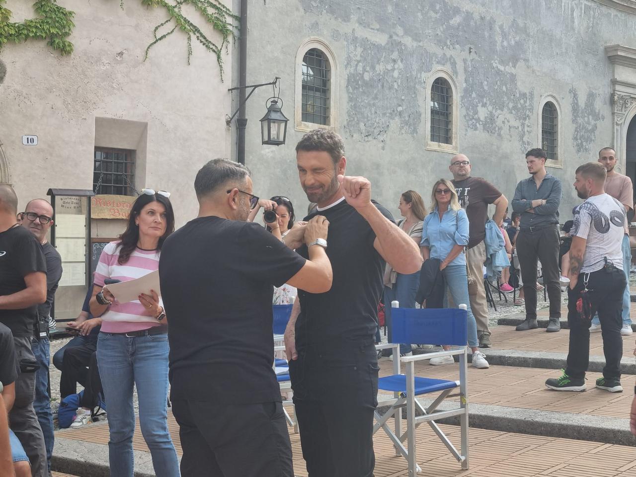 «Don Matteo» sullo sfondo di Spoleto