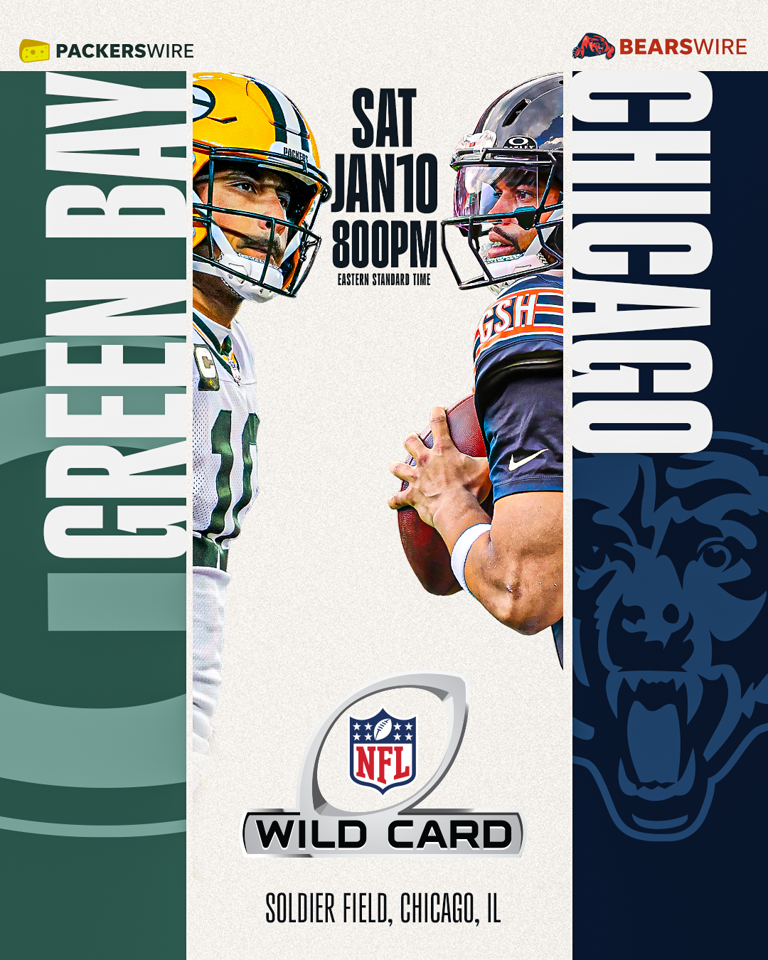Date, time, channel announced for Packers-Bears in NFC Wild Card Round